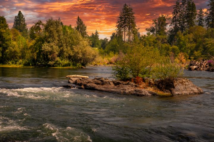 Rogue River Sunset - Tony Kay Photography - Photography, Landscapes & Nature, Rivers & Creeks ...