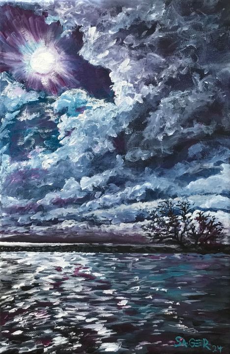 South Wall, Oconto Breakwater Park - Scott Sager - Paintings & Prints, Landscapes & Nature ...