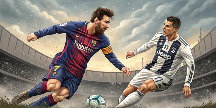 Era of the two greatest footballers - Mike arts - Drawings ...