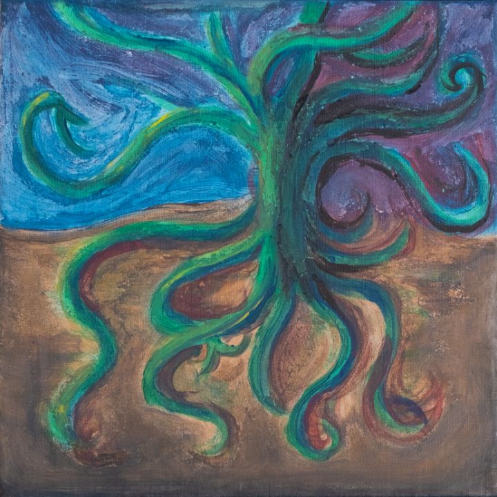 Emerging Roots - Ian Barefoot - Paintings & Prints, Abstract, Organic ...