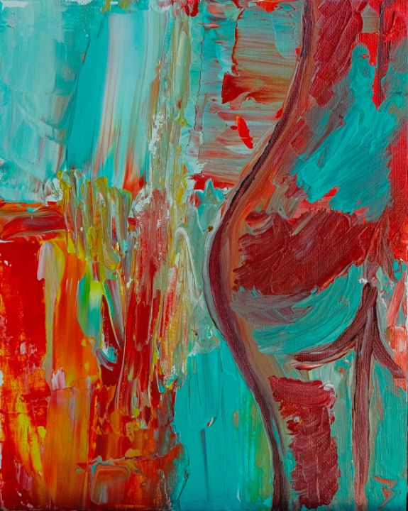 Curves in Bold - Ian Barefoot - Paintings & Prints, Abstract, Organic ...