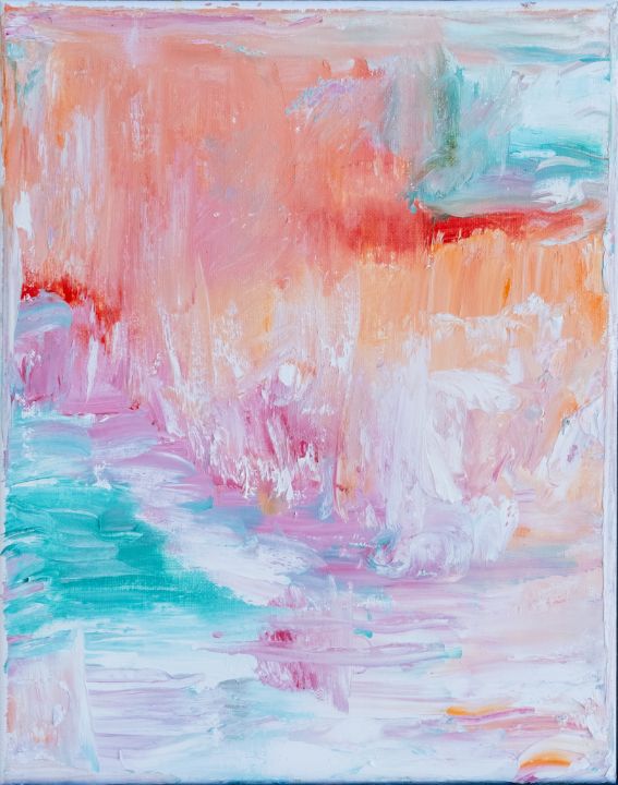Sherbet Tides - Ian Barefoot - Paintings & Prints, Abstract, Color - ArtPal