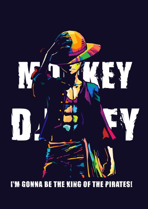 Monkey D Luffy Wpap Art - Siksisart - Digital Art, Entertainment ...