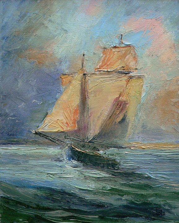 Sailboat - imaginart - Paintings & Prints, Sports & Hobbies, Boating - ArtPal