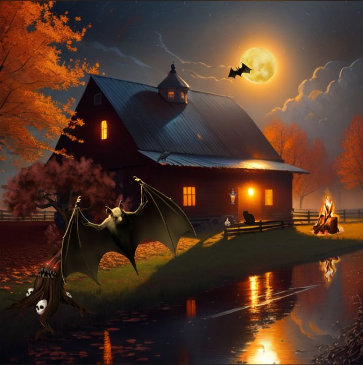 Bat night - imaginart - Digital Art & AI, Holidays & Occasions ...