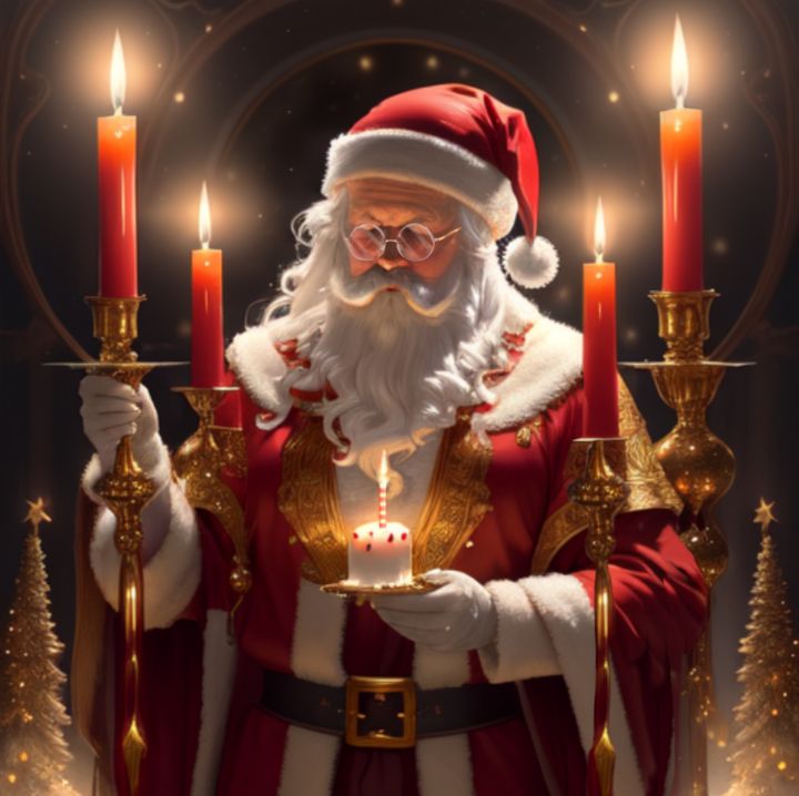 Happy birthday Santa - imaginart - Digital Art & AI, Holidays ...