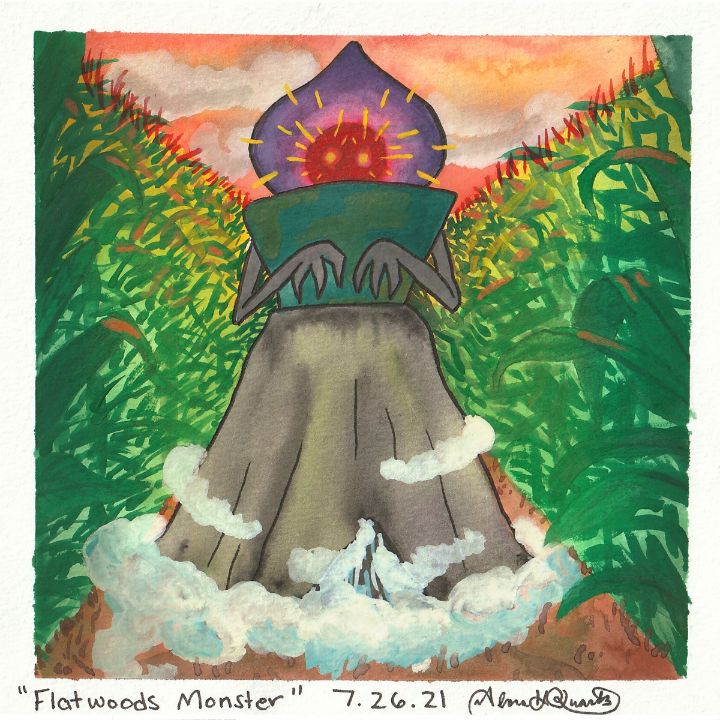 Flatwoods Monster - Alora Quartz - Drawings & Illustration, Fantasy & Mythology, Other Fantasy ...