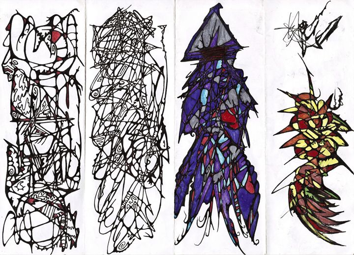 Abstract Instinct - Drawings & Illustration, Paintings & Prints