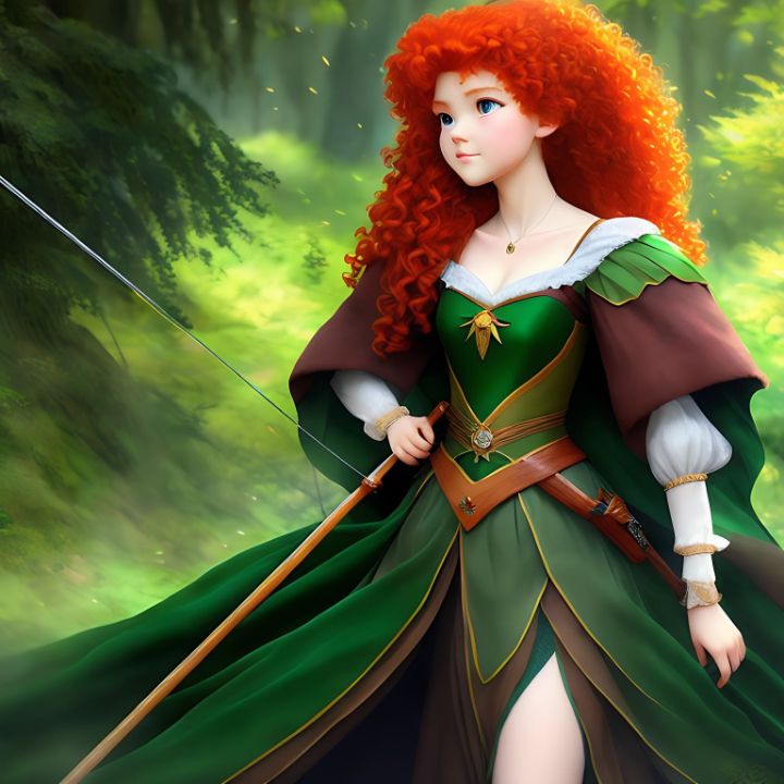 Princess Merida - Trinity Design - Digital Art, Childrens Art, Disney ...