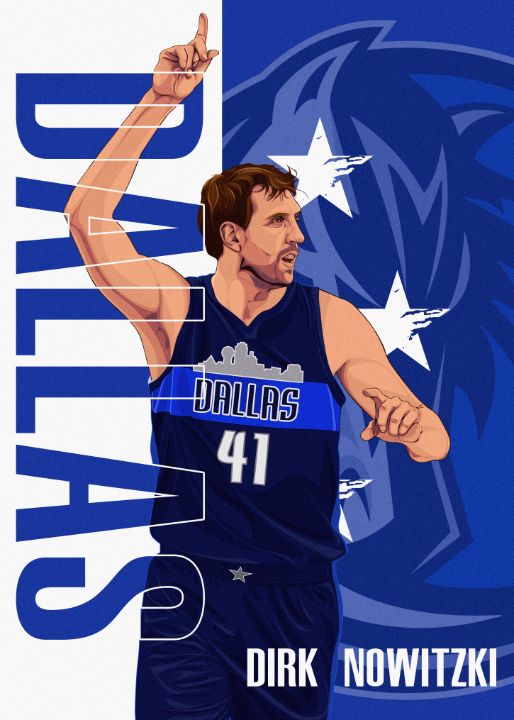 Dirk Nowitzki - StickerHappy - Digital Art & AI, Sports & Hobbies ...