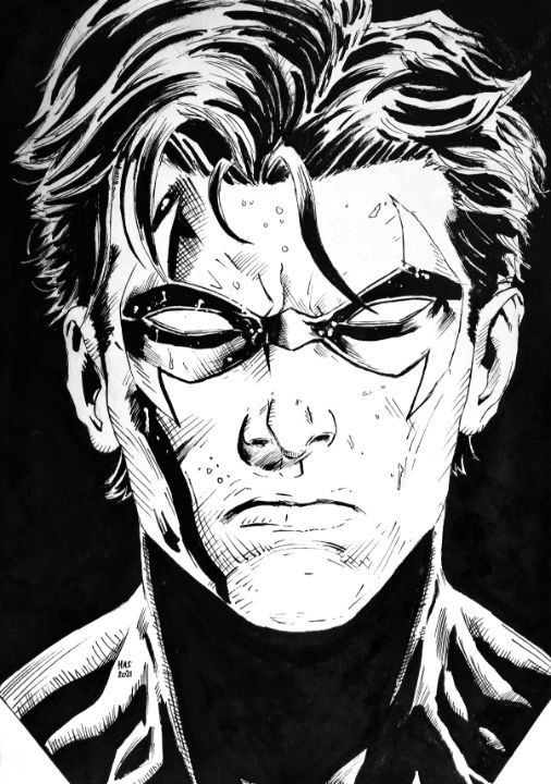Nightwing - Recreation - Drawings & Illustration, Entertainment, Other ...