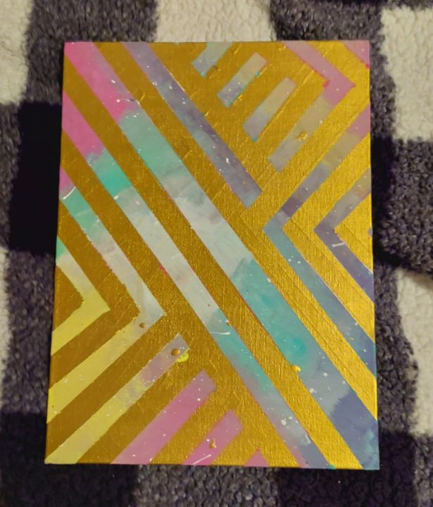 Galactic Gold - Shy Dawn - Paintings & Prints, Abstract, Geometric - ArtPal
