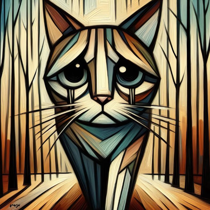 “Le Chat Mystique” - PAINT art PAINT - Digital Art & AI, Animals, Birds ...
