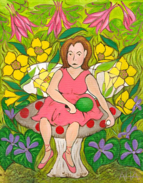 Grumpy Fairy - Amy Anthony - Paintings & Prints, Fantasy & Mythology ...