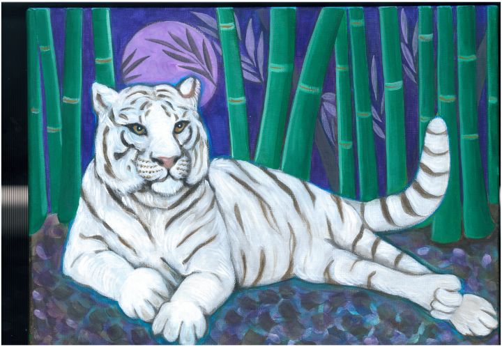 White Tiger - Amy Anthony - Paintings & Prints, Animals, Birds, & Fish ...