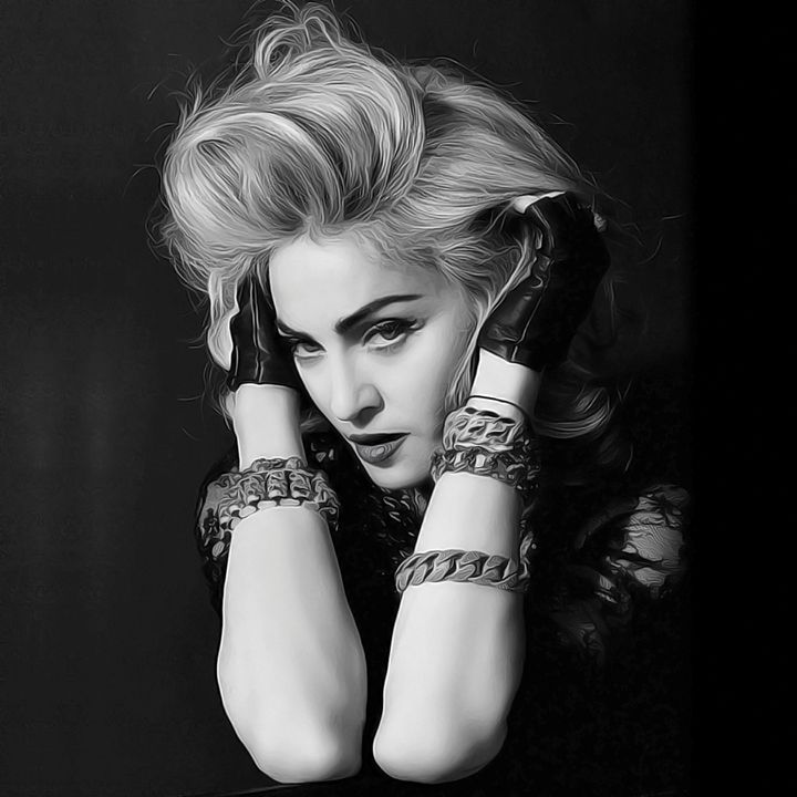 Madonna - Celebrity - Oil Paint Art - Paintings & Prints, People ...