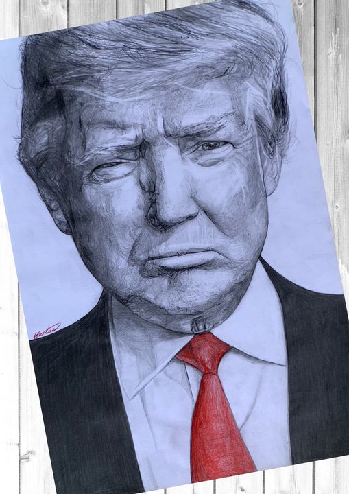 President Donald Trump - ChaneART - Drawings & Illustration, People ...