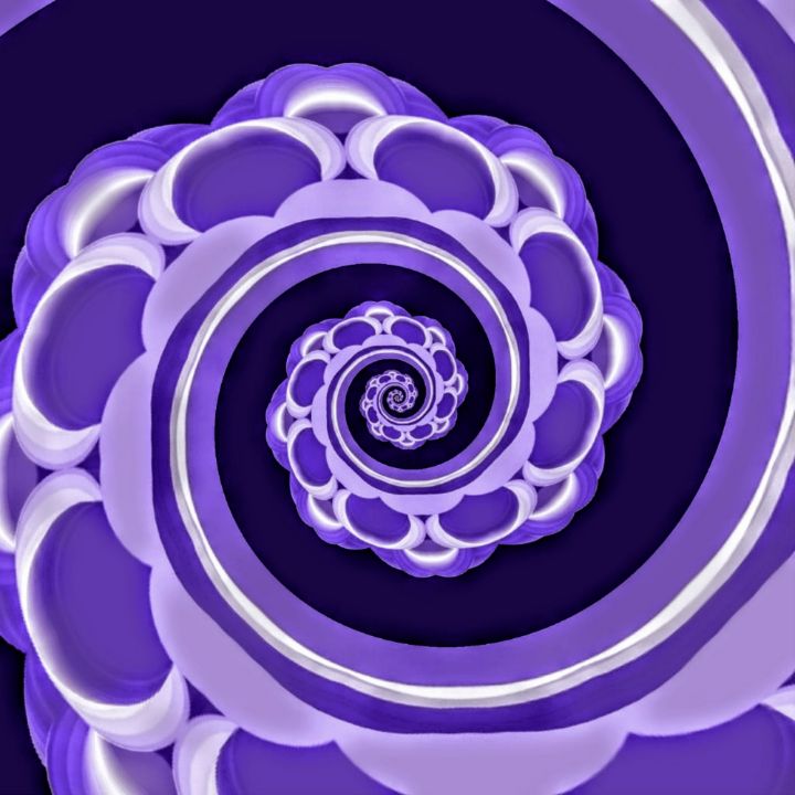 Purple-ish Spiral Abstract 3.27.23.1 - Leanie123Art - Digital Art & AI ...