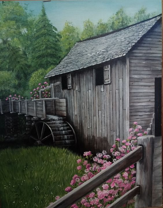 The Old Mill - S.Cooper Arts - Paintings & Prints, Buildings ...