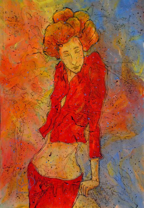 Caramel - Nawwar Morelli - Paintings & Prints, People & Figures ...