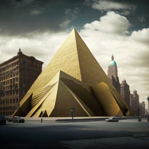 Pyramids In New York City - FuturePastPresent - Paintings & Prints ...