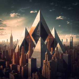 Pyramids In New York City - FuturePastPresent - Paintings & Prints ...
