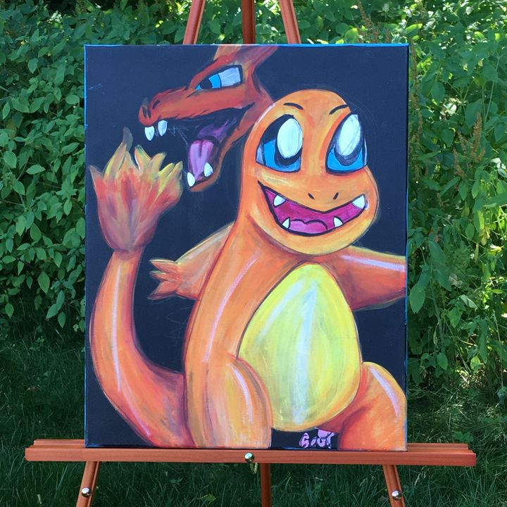 Pokemon, Charmander Painting - Painted Ash Tree - Paintings & Prints ...