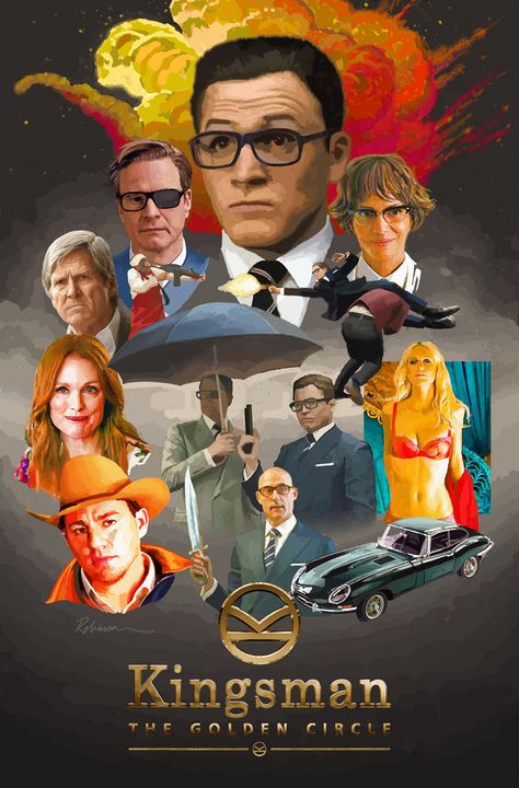 Kingsman - The Golden Circle - Dave Robinson's Art Gallery - Drawings ...