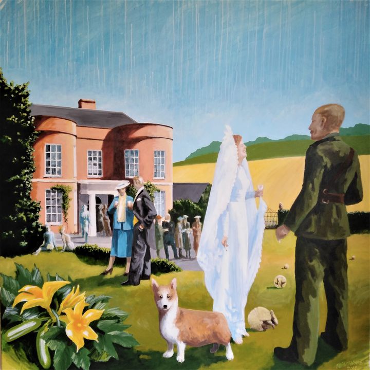 After the Wedding,the Great House - Keith Gibbons - Paintings & Prints ...