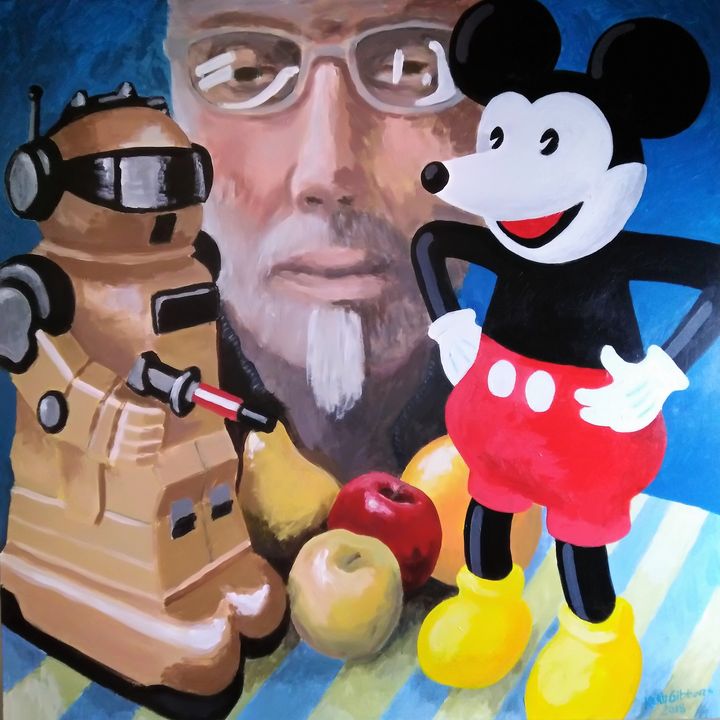 Self portrait,Still life. - Keith Gibbons - Paintings & Prints, Still ...