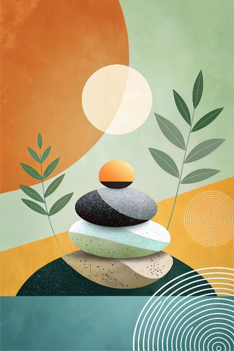 Tranquil Tones - Digital Art Creations - Digital Art & AI, Ethnic, Cultural, & Tribal, Asian ...