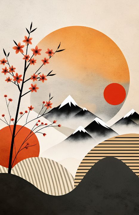 Zenith of Serenity - Digital Art Creations - Digital Art & AI, Ethnic, Cultural, & Tribal, Asian ...