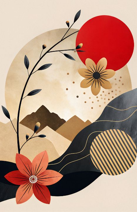 Sunrise Over Silent Peaks - Digital Art Creations - Digital Art & AI, Ethnic, Cultural, & Tribal ...