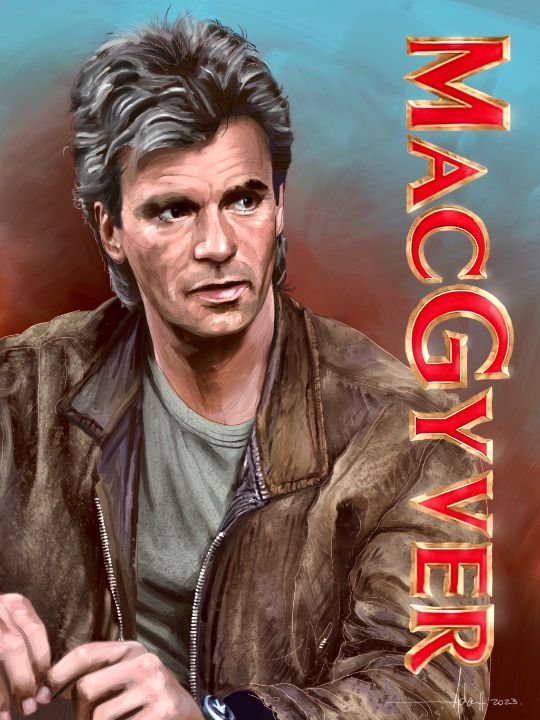Richard Dean Anderson as MacGyver - Adam Howard Art - Digital Art & AI ...