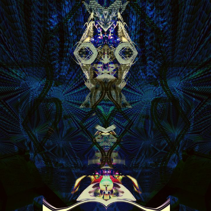 Alien Art Bat - BG Visual Contrivance - Digital Art & AI, Abstract ...
