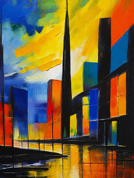 Abstract Modern Oil Paint Art - Torben Iversen - Digital Art & AI ...