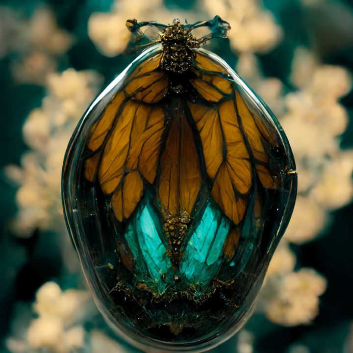 The Brooched Monarch - Chaotic Brain - Digital Art & AI, Animals, Birds ...