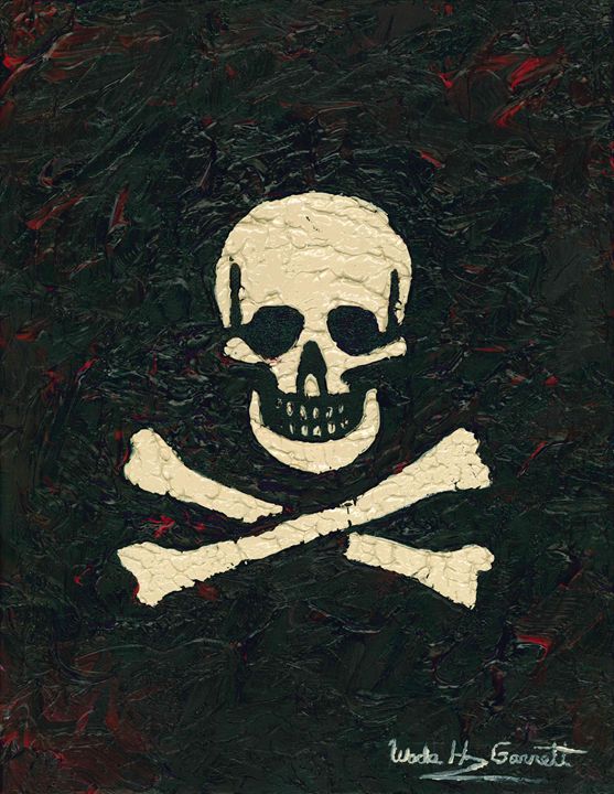 Skull and Crossbones - Wade H. Garrett - Paintings & Prints, Abstract ...