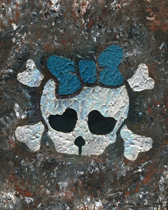 Cute Girl Skull - Wade H. Garrett - Drawings & Illustration, Abstract ...