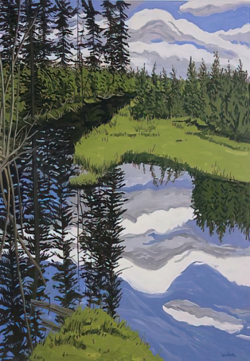 Illusory Flowage - 1996 - Neil Welliver - Paintings & Prints ...