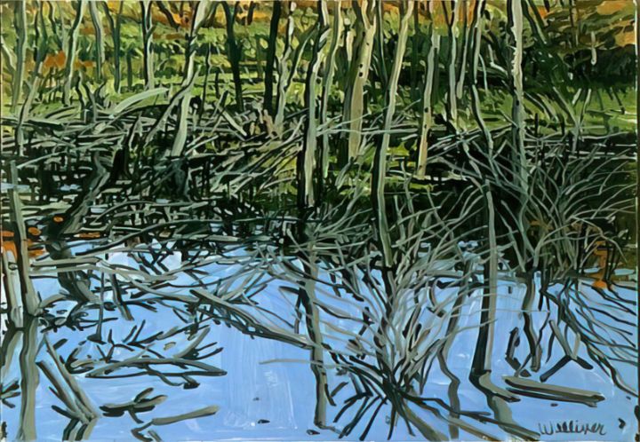 Study for Low Water - Knight's Flowa - Neil Welliver - Paintings ...