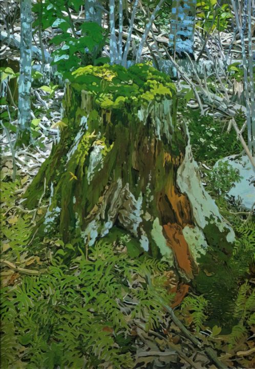 Stump - 2000 - Neil Welliver - Paintings & Prints, Landscapes & Nature ...