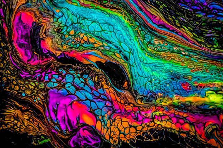 Exotic 2 - Lilia D - Paintings & Prints, Abstract, Organic - ArtPal