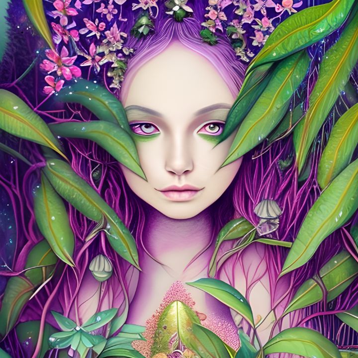 Nature Guardian - Dee Zagata - Digital Art & AI, Fantasy & Mythology ...