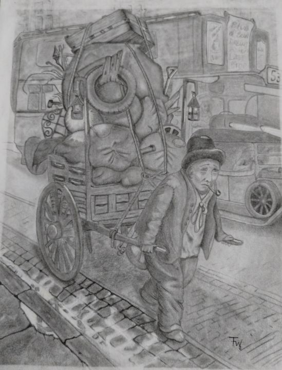 Downtrodden Man - Graphite by Clayton Patrick - Drawings & Illustration ...
