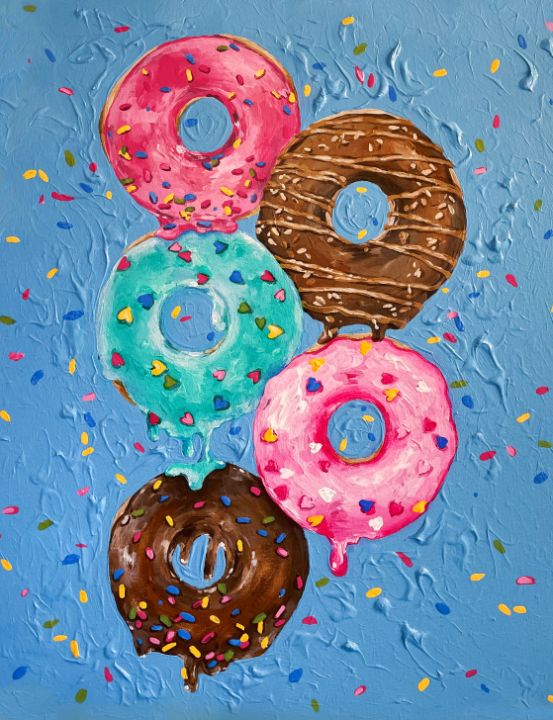 Pop Art Donuts, Dessert illustration - Kate Mazeina - Drawings ...