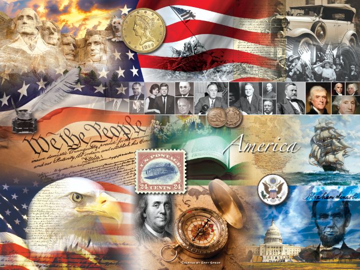 America - Gary Greer - Digital Art & AI, Politics & Patriotism, Flags ...