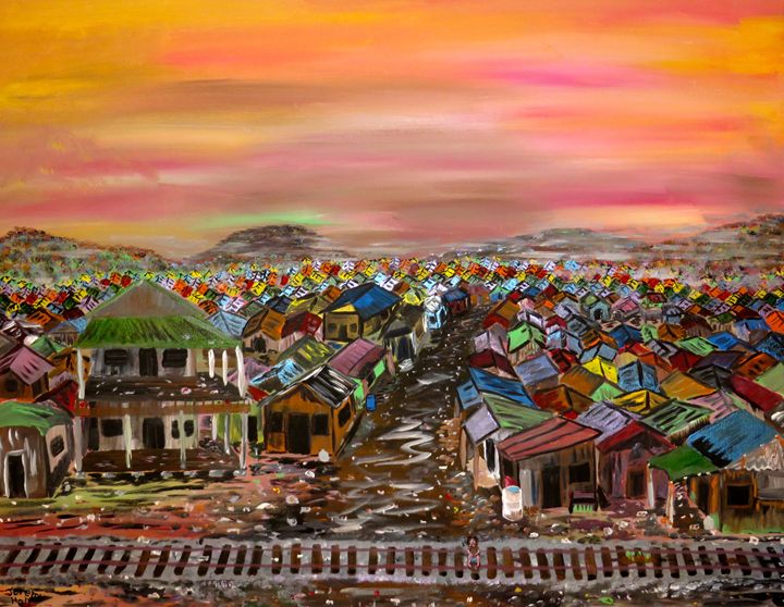 Slum - MossPit - Paintings & Prints, Places & Travel, Mexico, Mexico ...