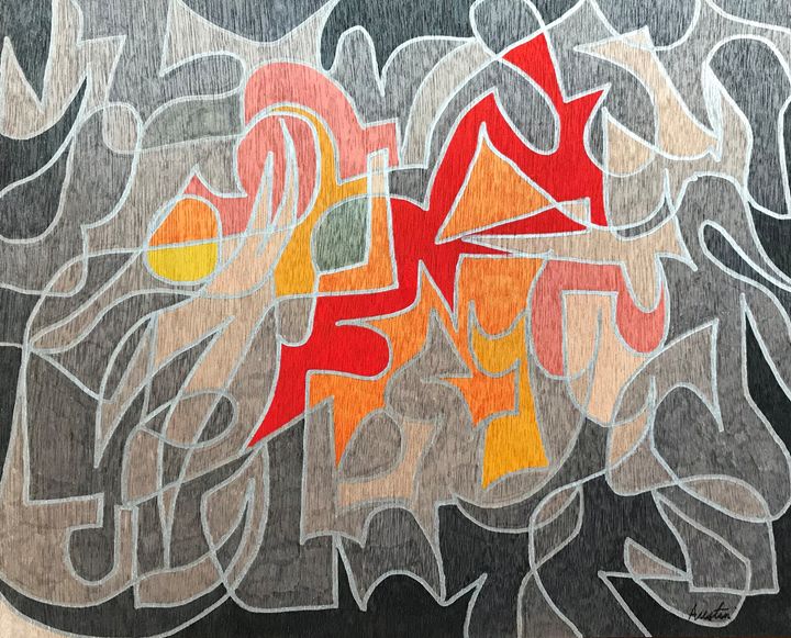 Early Morning - Jon Austin - Paintings & Prints, Abstract, Figurative ...