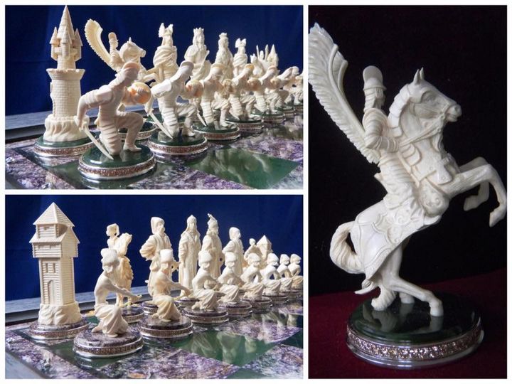 Chess set - Kedria - Sculptures & Carvings, Ethnic, Cultural, & Tribal ...